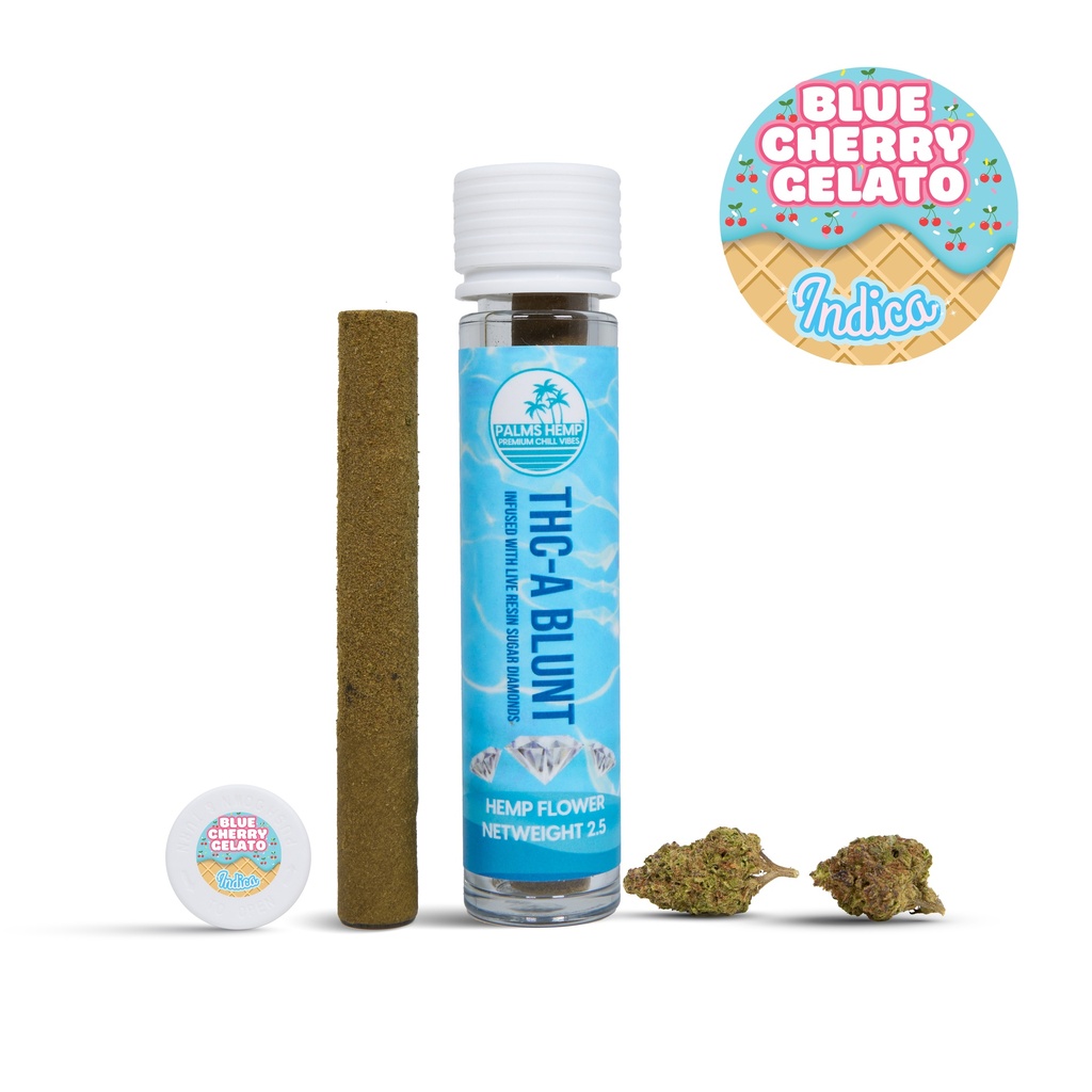 Blue Cherry Gelato - Palms THCA Caviar Blunt 2.5g | thca.co
