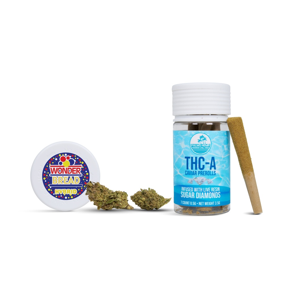 Wonder Bread - Palms THCA Caviar Pre-Roll 0.5g/7Ct | thca.co